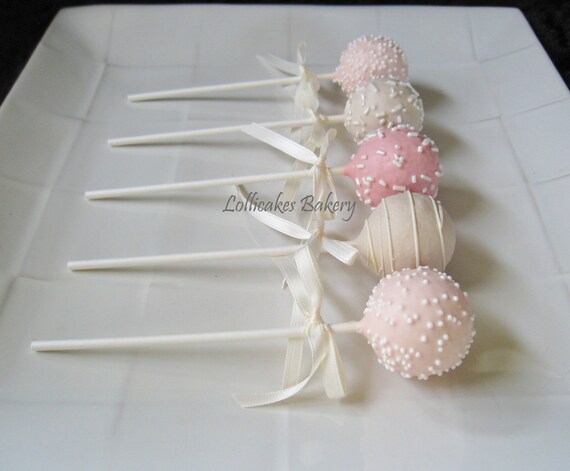 Cake Pops: Wedding Cake Pops Made to Order by TheLollicakesBakery