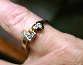 Unique love letter rings related items | Etsy