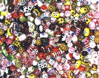 Popular items for hand painted beads on Etsy