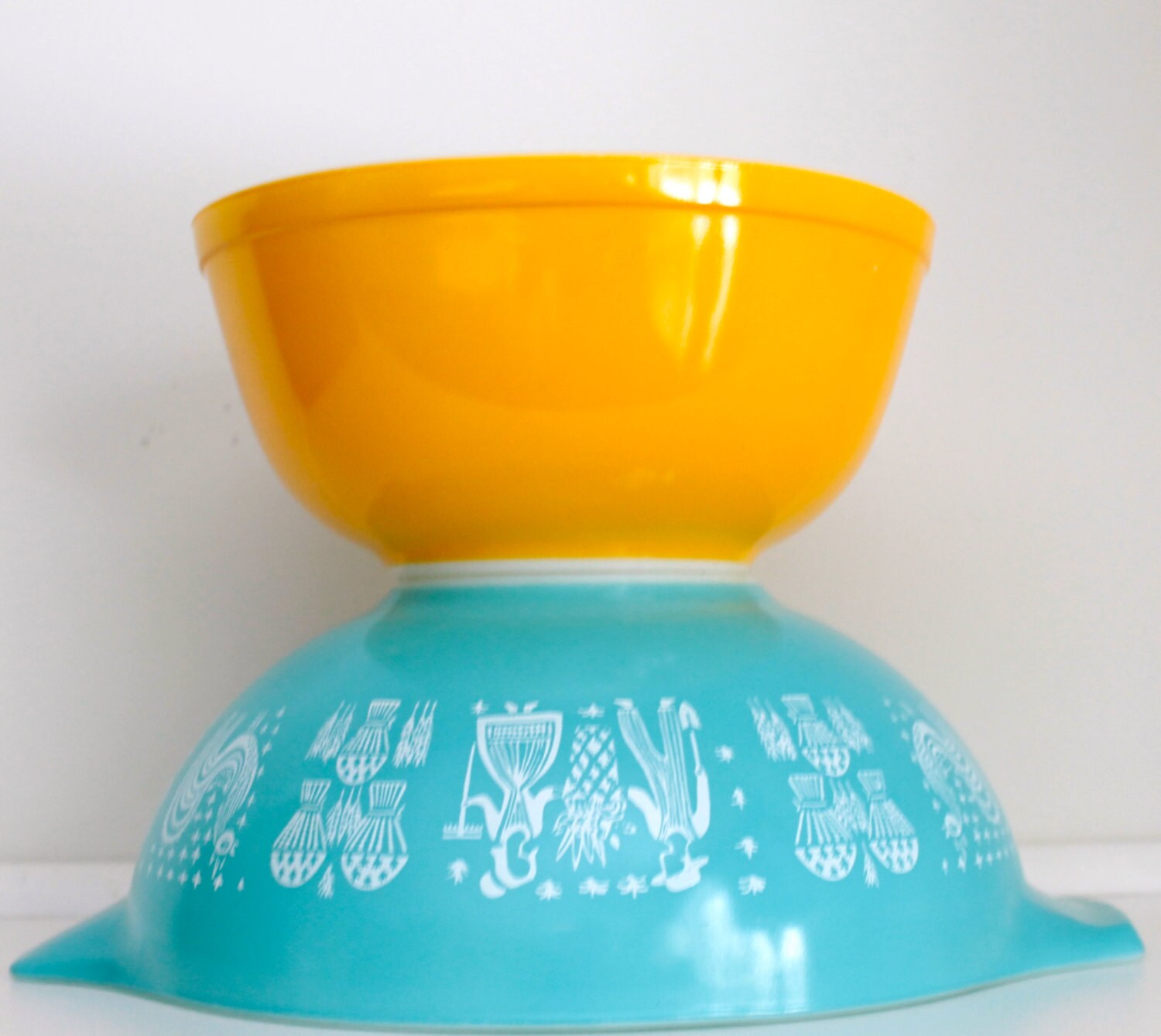 Vintage Pyrex Mixing Bowl Salad Bowl 50s 60s Kitchen Mad Men Mid ...