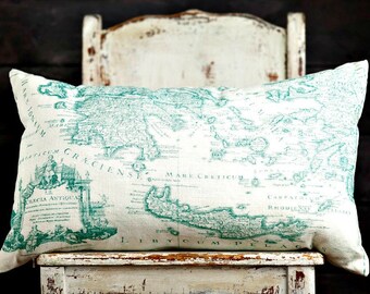 World map pillow | Etsy