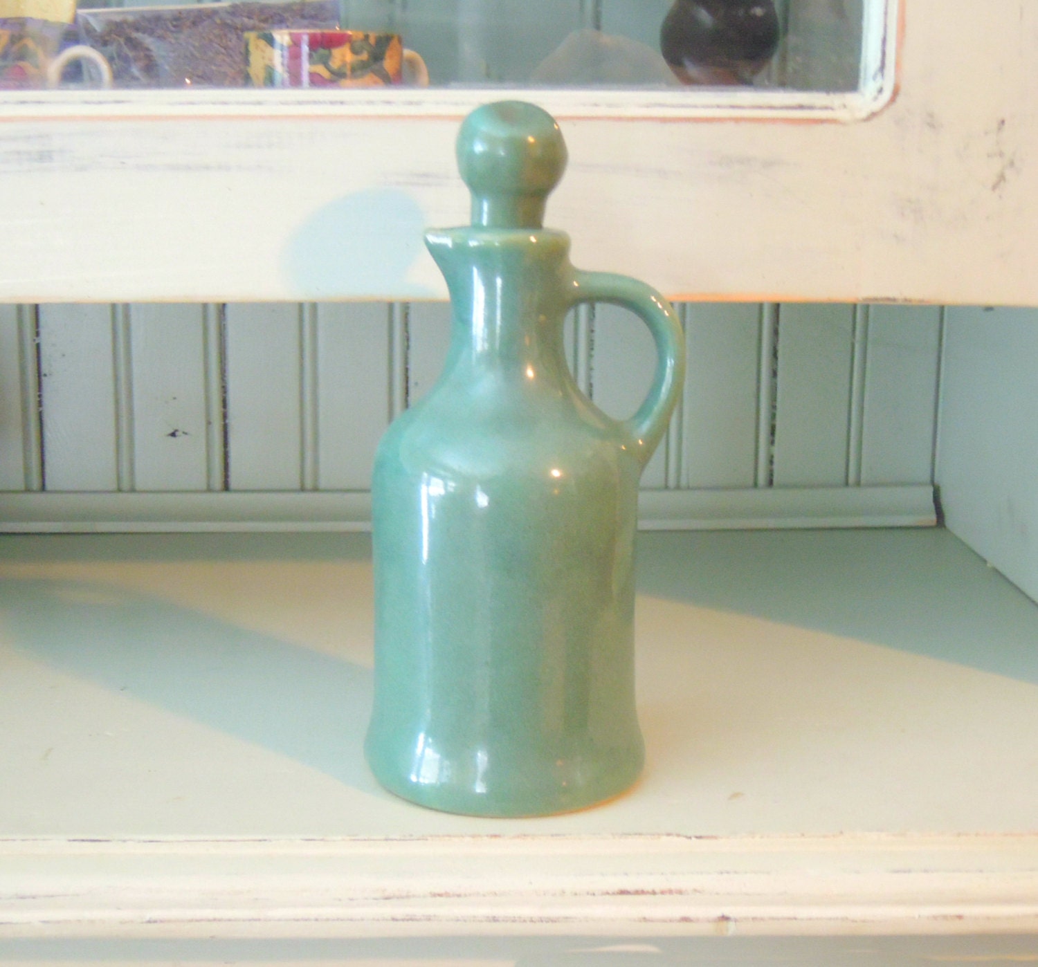 Vintage Ceramic Oil or Vinegar Cruet / Farmhouse Country Style ...