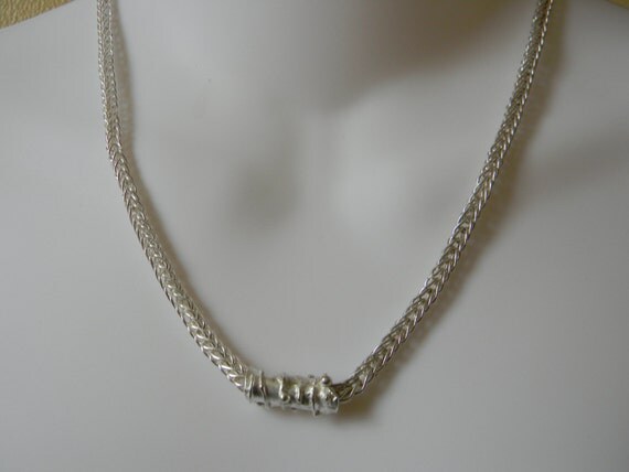 Hand Fabricated Loop in Loop Necklace with by selectjewelrydesigns