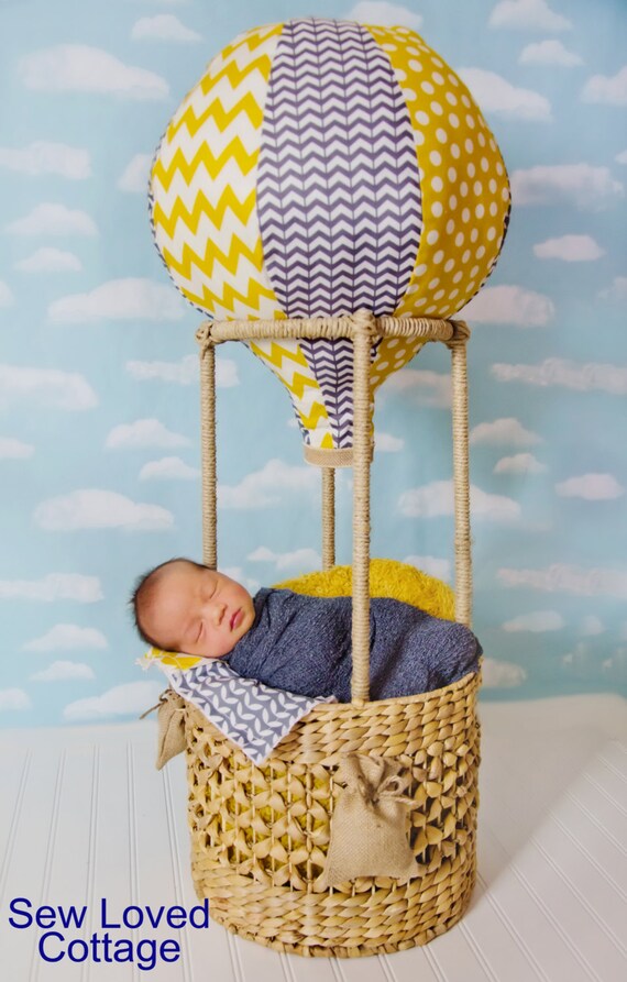 Items similar to Complete Hot Air Balloon Photo Prop, Newborn Prop ...