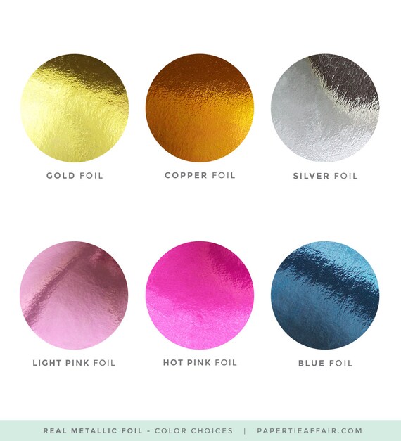 Custom Gold Foil Print Add Any Text You Want in by PaperTieAffair