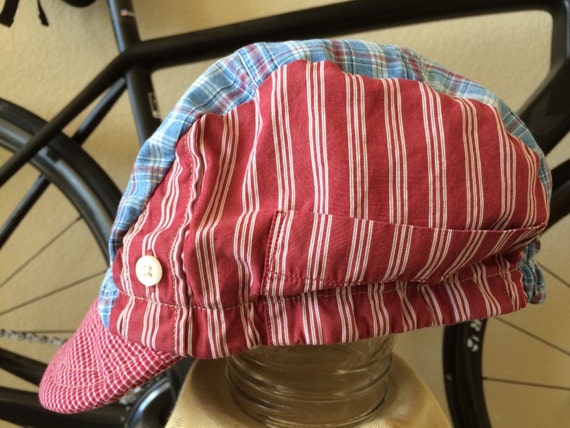 Items similar to Cyclists Cap Biker Beanie Bicycle Hat made from ...