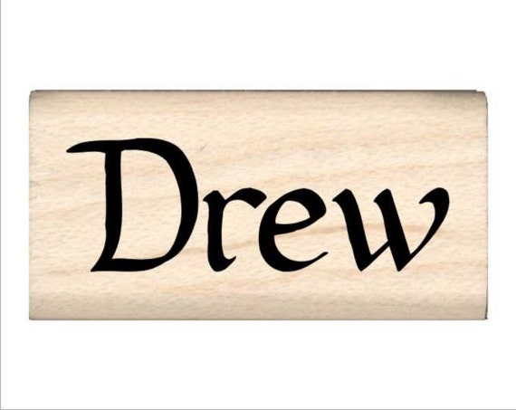 Name Rubber Stamp for Kids Drew