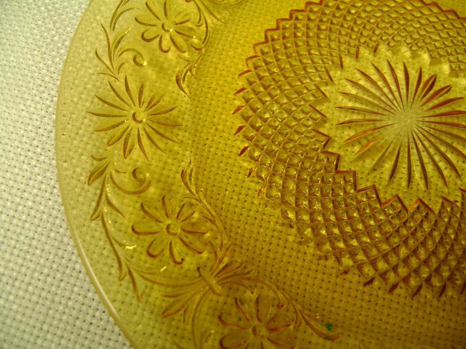 Amber Glass Vintage Plate Beauty Detailed – Haute Juice