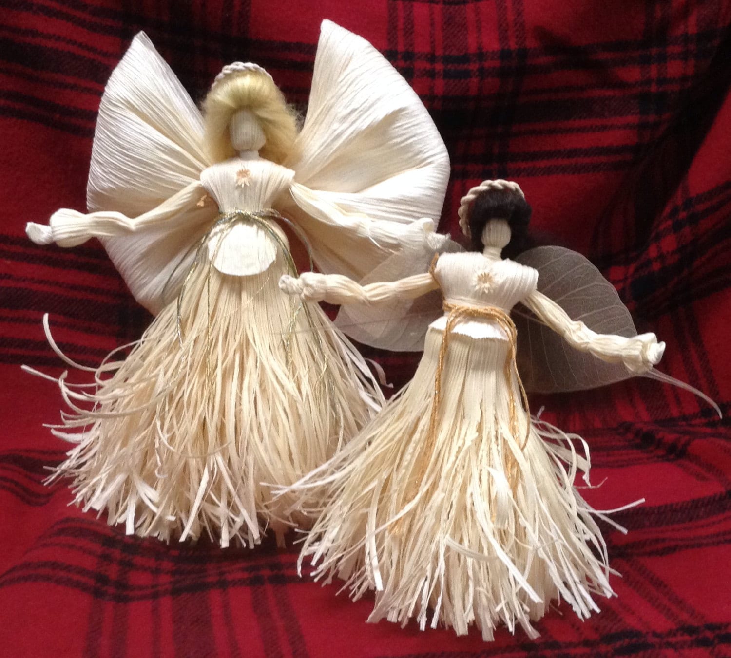 Cornhusk Treetop Angel by CornhuskFolkSculptur on Etsy