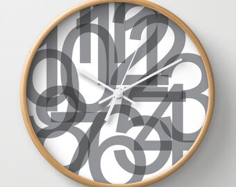 Mint shade wall clock minimalist clock for by LazyLittleLuckyGirl