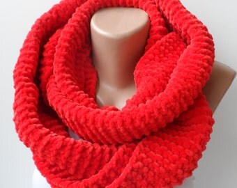Chain infinity scarf / Crochet scarf Loop scarf / by elegancescarf