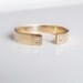 Skinny Gold Open Stack Ring with Diamond cz Simple Modern