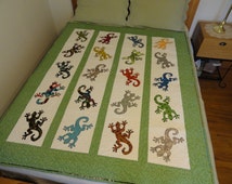 Unique gecko applique related items | Etsy