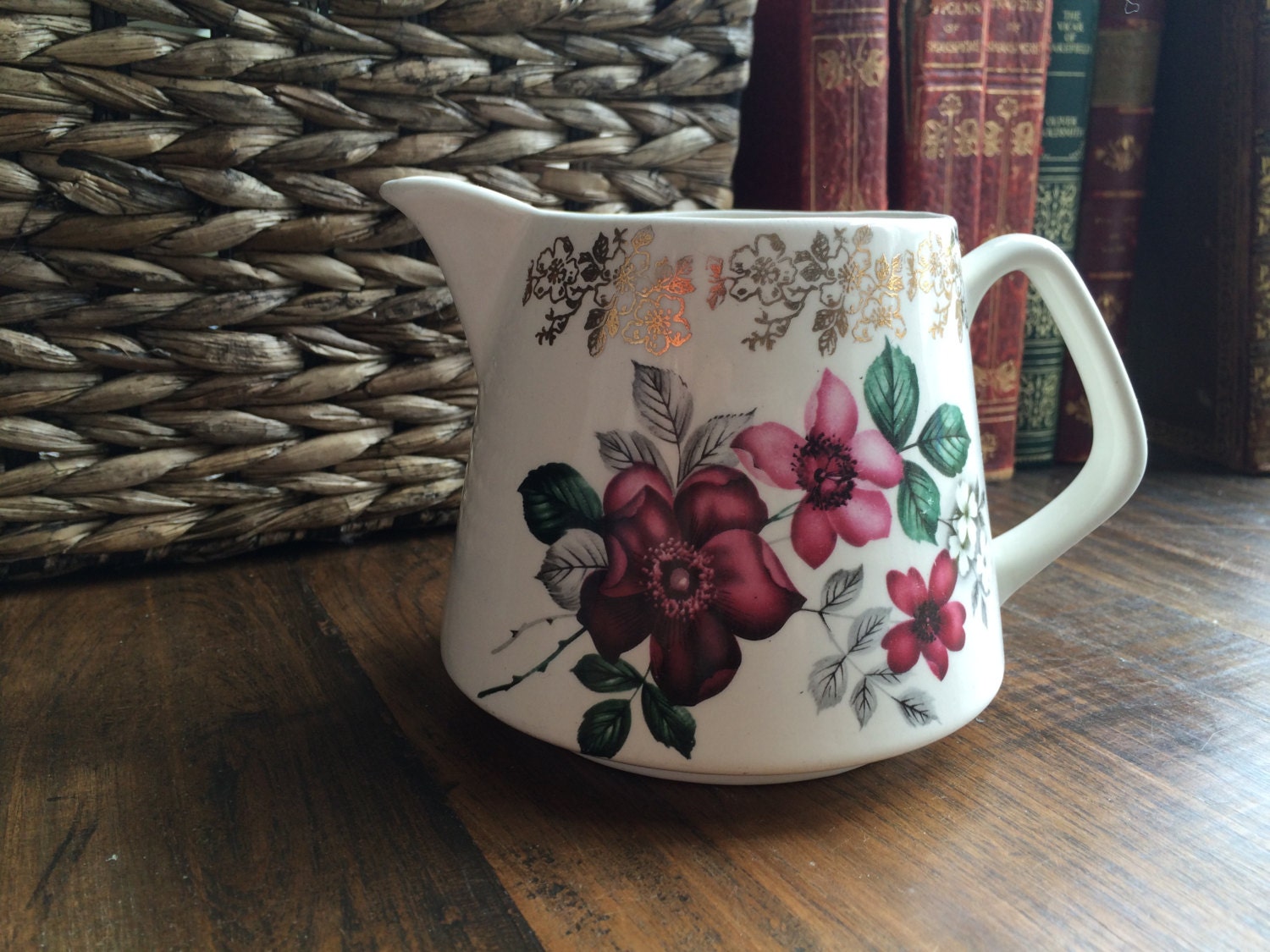 Vintage China Milk Jug “Lord Nelson Pottery” Made in England, Pink ...