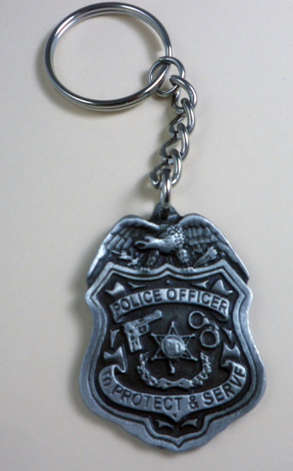 Police Key Chain with Free Fngraving