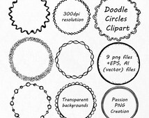 Unique circles clipart related items | Etsy