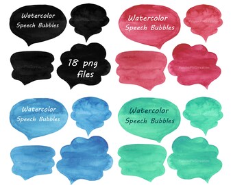 Watercolor leaves clipart watercolour clip art hand painted