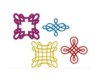 SPLIT MONOGRAM FRAME Machine Embroidery Design fancy split