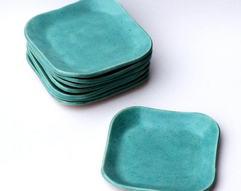 Oval Square Plate Handmade Stoneware 16 Color Choices