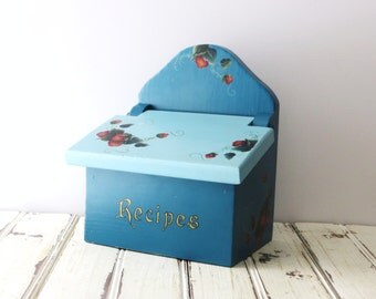 Unique recipe card box related items | Etsy