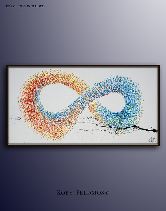 Abstract Painting 60" Infinity Symbol Original Abstract Oil Painting ...