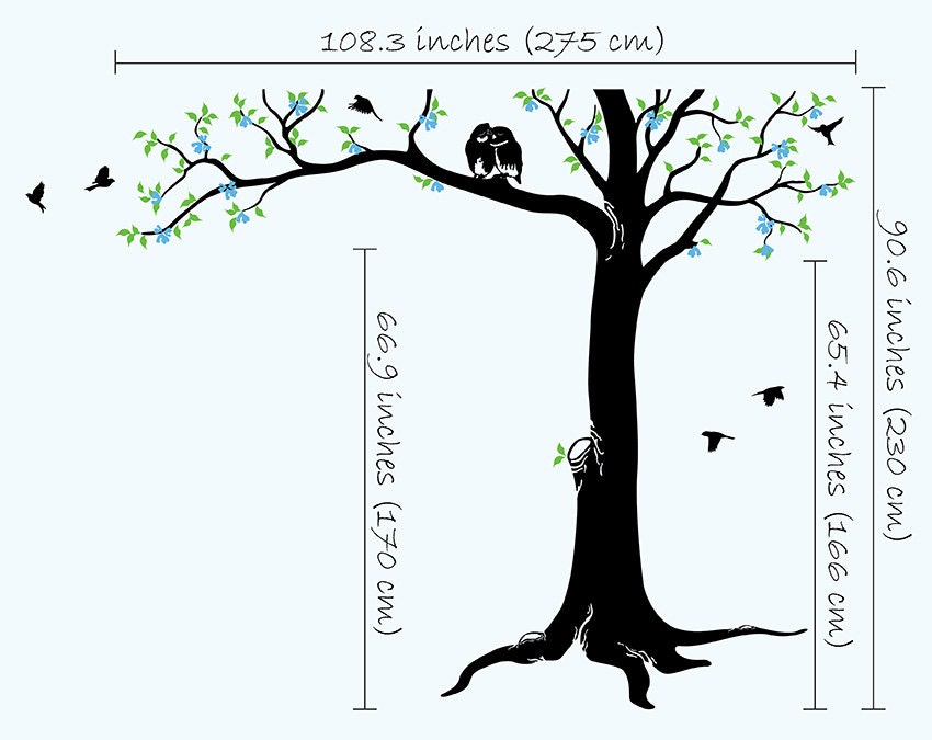 Tree wall decal Large wall decals Huge nursery wall by StudioQuee
