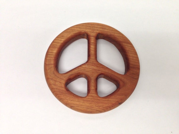 Peace Sign Organic Baby Teether Baby Shower Gift