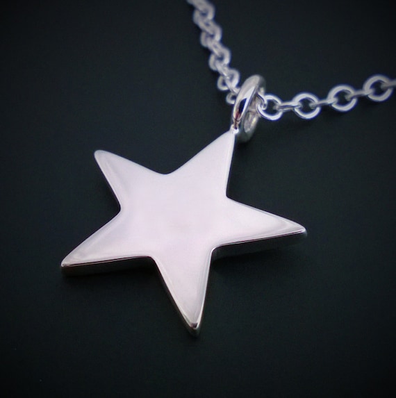 Sterling Silver Star Necklace Pendant - Sterling Star Pendant, Sterling ...