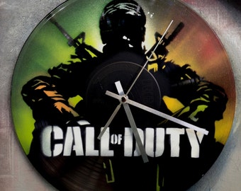 Call of Duty. Spray painted vinyl record