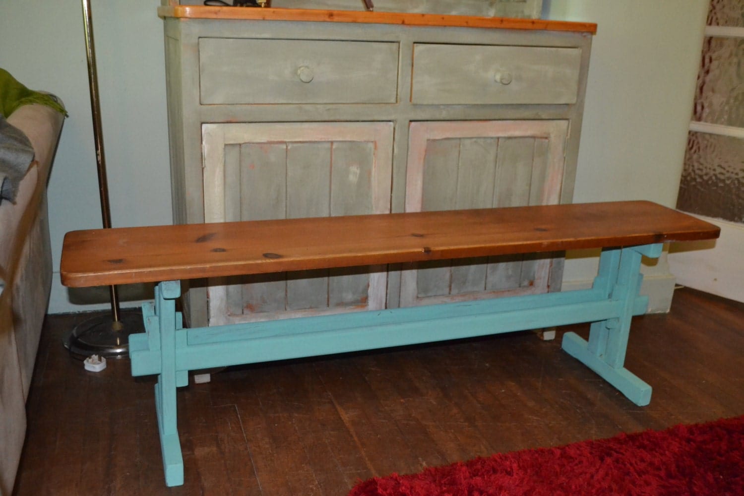 Shabby Chic Pine Farmhouse Bench -We Can Deliver – Haute Juice