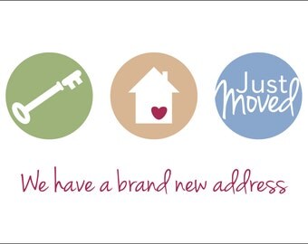 New address card | Etsy