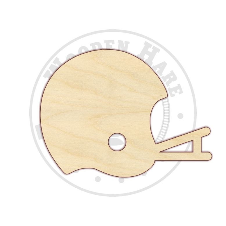 4 9 Football Helmet Wood Cut Out 170138