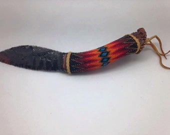 OBSIDIAN KNIFE / Mayan Replica Knife