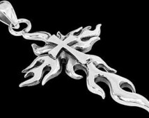 Unique flaming cross related items | Etsy