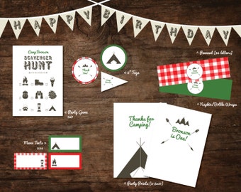 Campfire invitation | Etsy