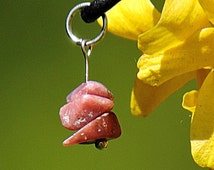 Unique pink crystal pendant related items | Etsy