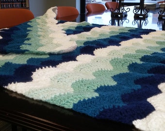 Unique ripple afghan related items | Etsy