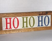 Popular items for ho ho ho sign on Etsy