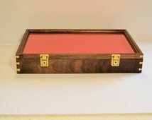 Popular items for walnut display case on Etsy
