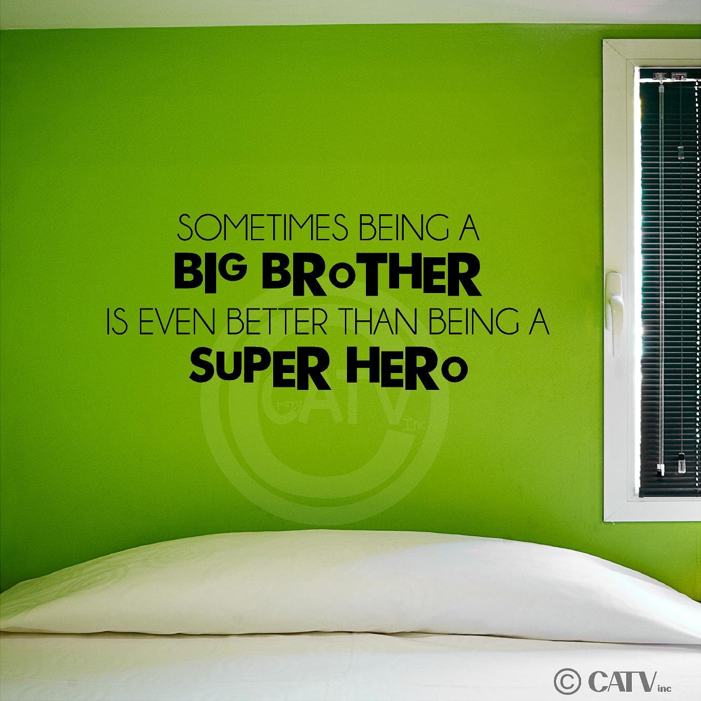 Sometimes Being A Big Brother Customizable Wall by VinylLettering