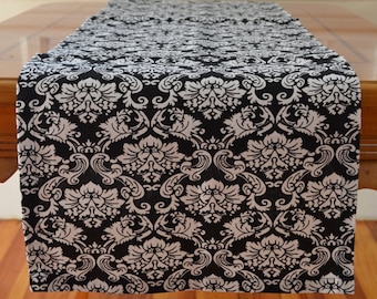 Damask table runner | Etsy