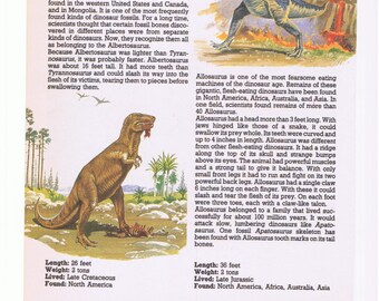 1980s dinosaur book | Etsy