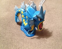 Vintage Gyarados Tomy Pokemon PVC Necklace or Keychain Handmade Chain ...