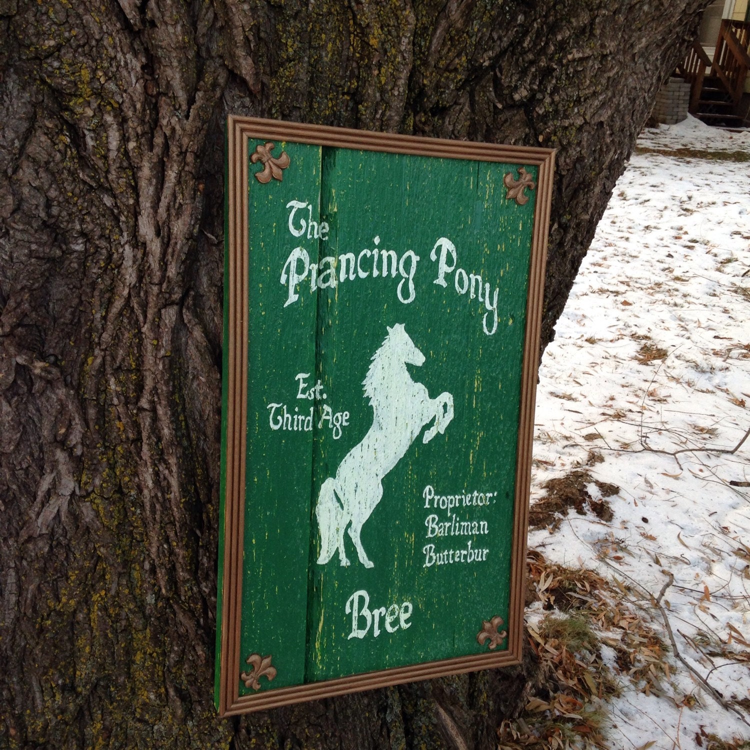 The Prancing Pony Inn Sign Lord of the Rings & The Hobbit
