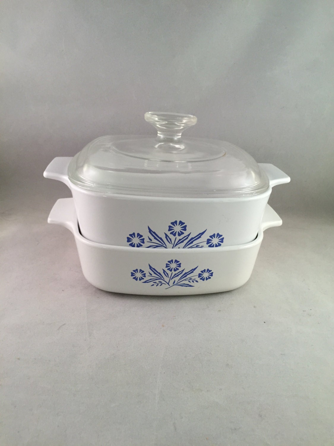 Vintage Corning Ware Cornflower Casserole Dishes 3 Piece Set – Haute Juice