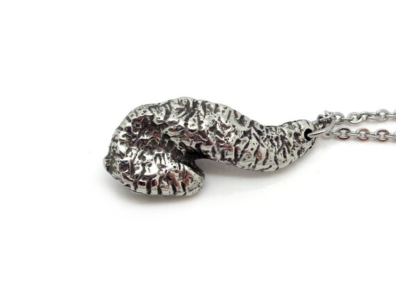 Anatomical Pancreas Necklace Digestive System Pendant by Farjil