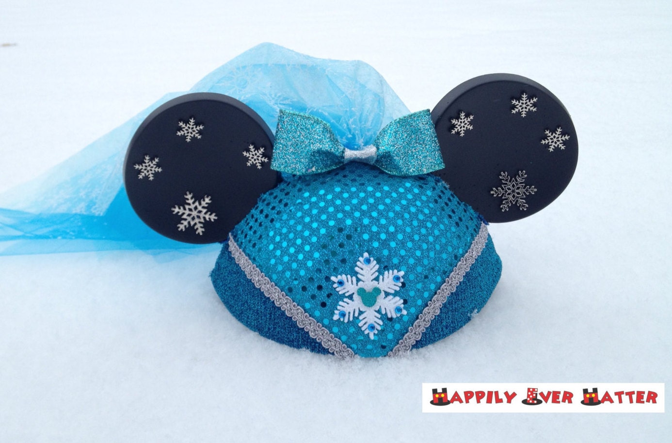 Elsa Frozen Inspired Ear Hat by HappilyEverHatter on Etsy