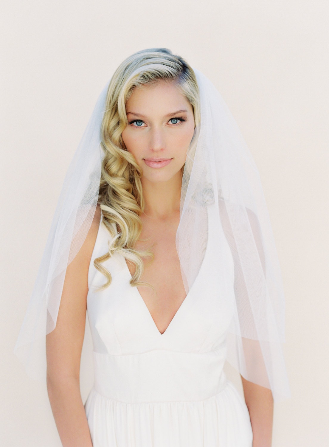 Bridal Veil English Net Veil Ivory Veil Two Tier Veil One