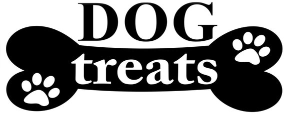 2 x Dog Treats Vinyl Container / Jar Stickers by CahayaDesigns