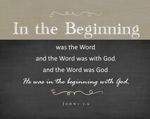 Popular items for john 1 1 on Etsy